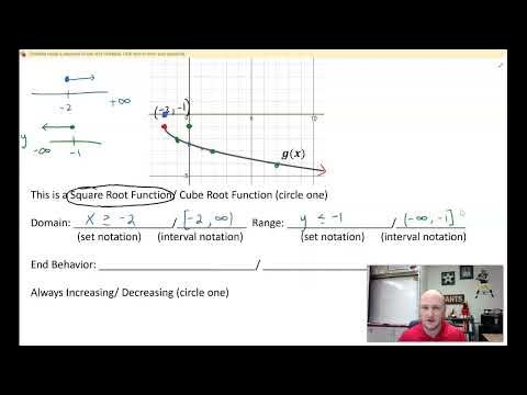 Math 3 | 7-1 Key Features of Radical Functions - YouTube