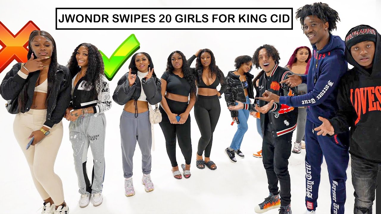 Jwondr & Callofkidd Swipe 20 Girls For King Cid! - YouTube