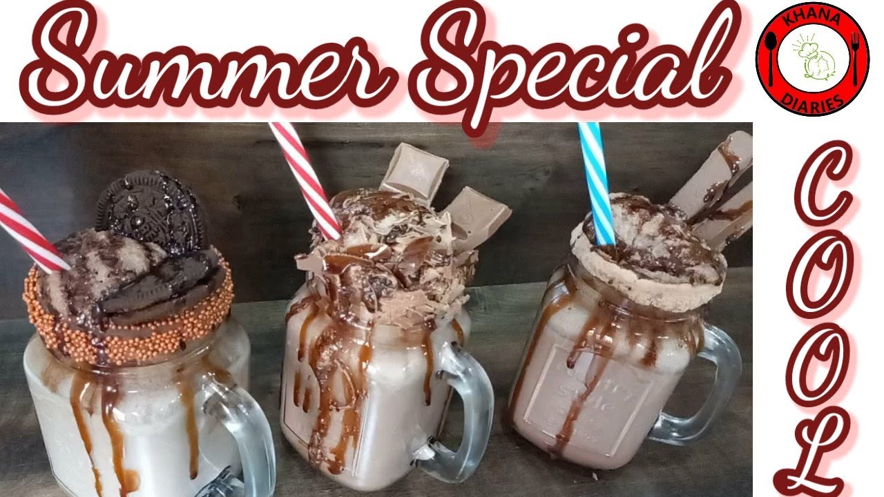 Summer Special : 3 Types of Shakes - KitKat, Oreo and Dairy milk shake ...