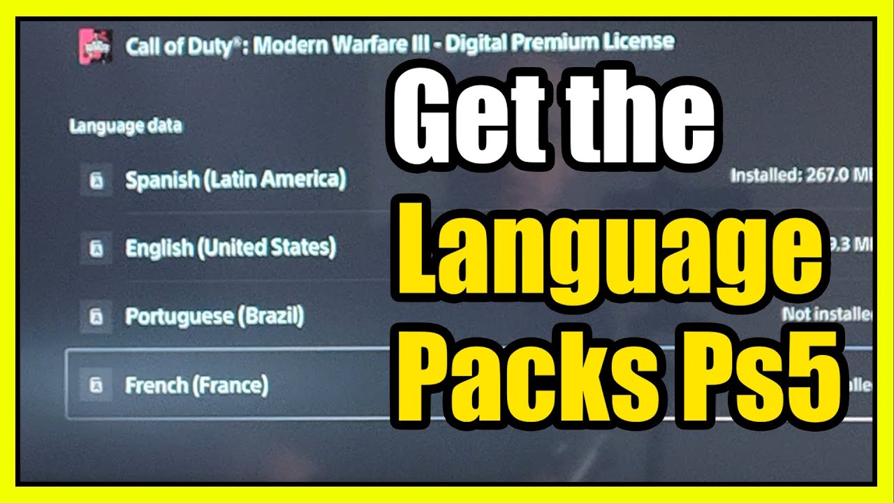 How to get Different Language Packs for PS5 Games (Fast Tutorial) - YouTube