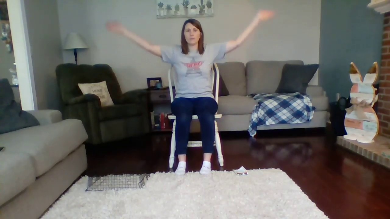 Stark DD School Time: Miss Marti teaches wheelchair yoga - YouTube