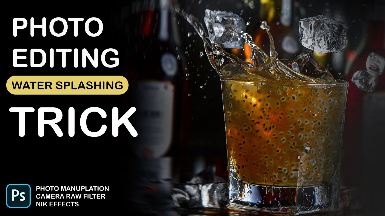 Water Splash Photo Editing | Adobe Photoshop CC - YouTube