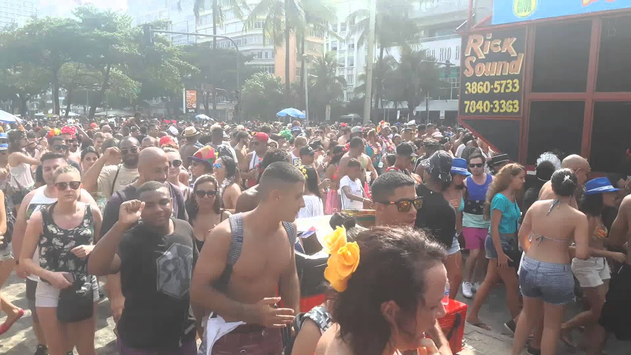 Rio carnival bloc party 2016 Copacabana Beach - YouTube