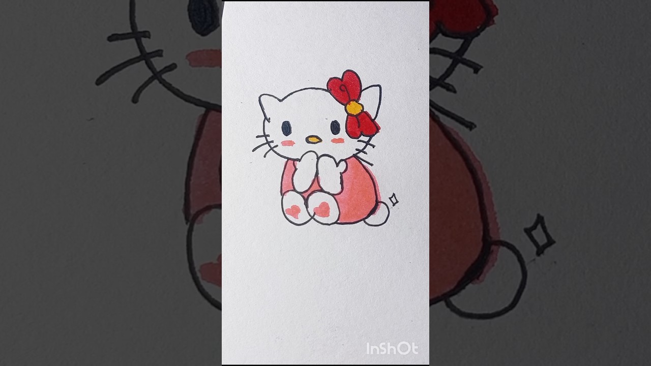 Kitty Drawing #drawingideas - YouTube