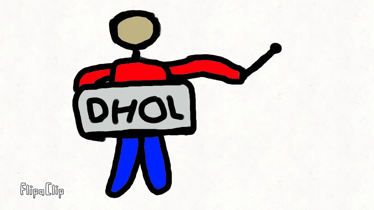 Dhol Animation || Man beating Dhol || - YouTube