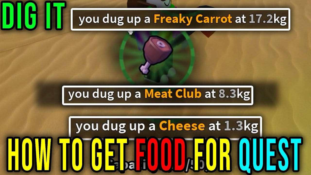 FOOD QUEST (PREHISTORIC FEAST) - WHERE TO FIND [DIG IT] - Roblox - YouTube