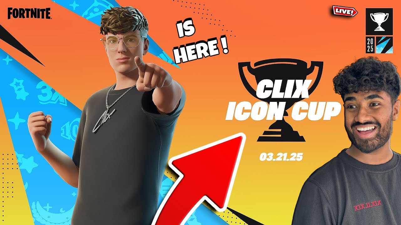 [LIVE] Fortnite - CLIX Icon Cup is HERE!! (Chapter 6, Season 2) - YouTube