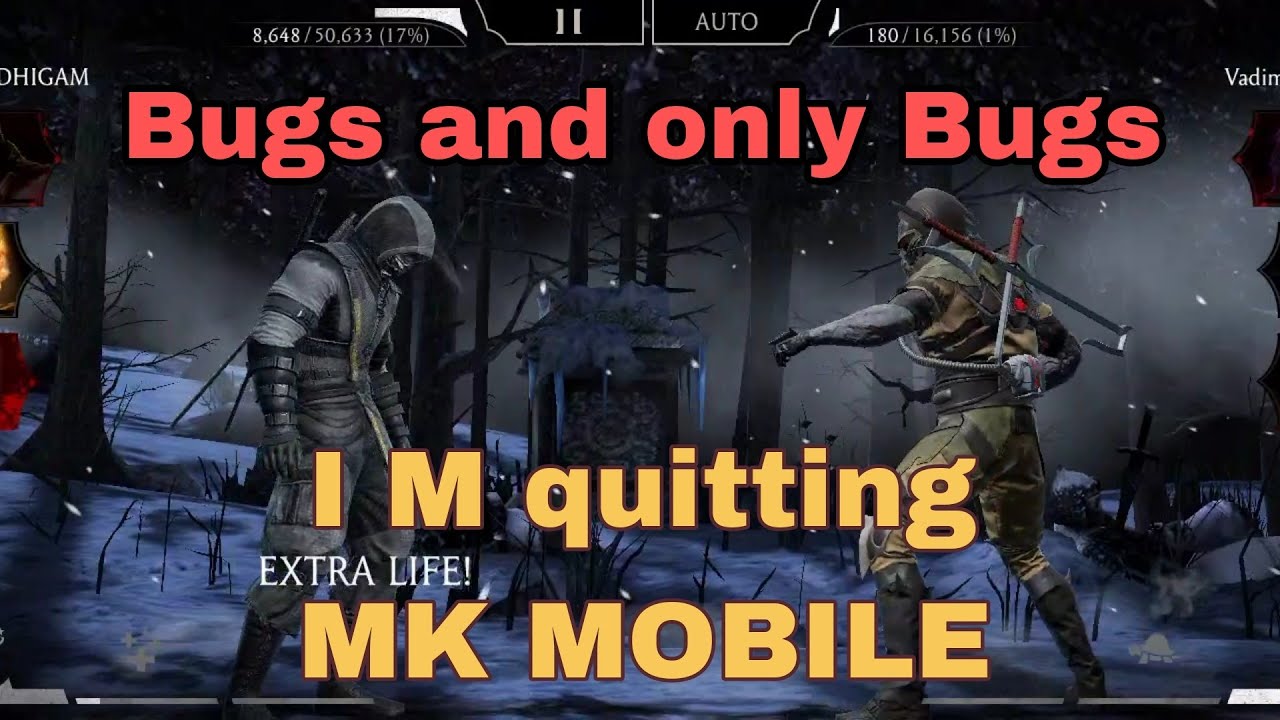 Lots of Bug In MK MOBILE I M QUITING THIS GAME 😔😔😔😡😡 - YouTube