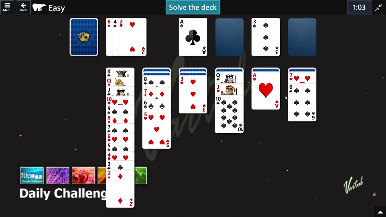 Microsoft Solitaire Collection - Klondike | Daily Challenge August 28th ...