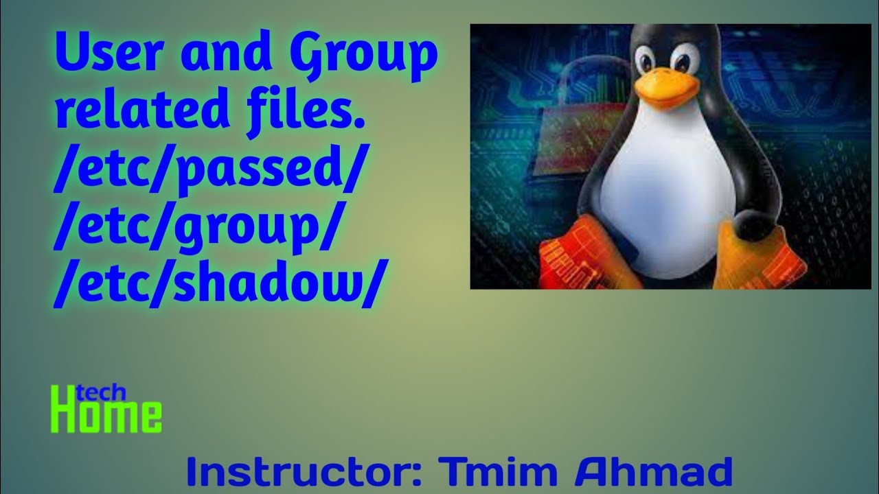 Lecture_09_Where the contents of user and Groups are Stored in Linux OS?? in pashto Language ...