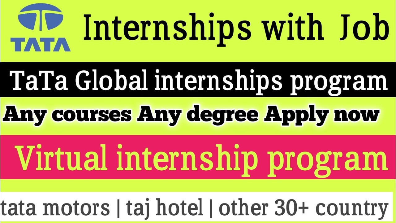 tata internships program | tata virtual internships program | tata ...