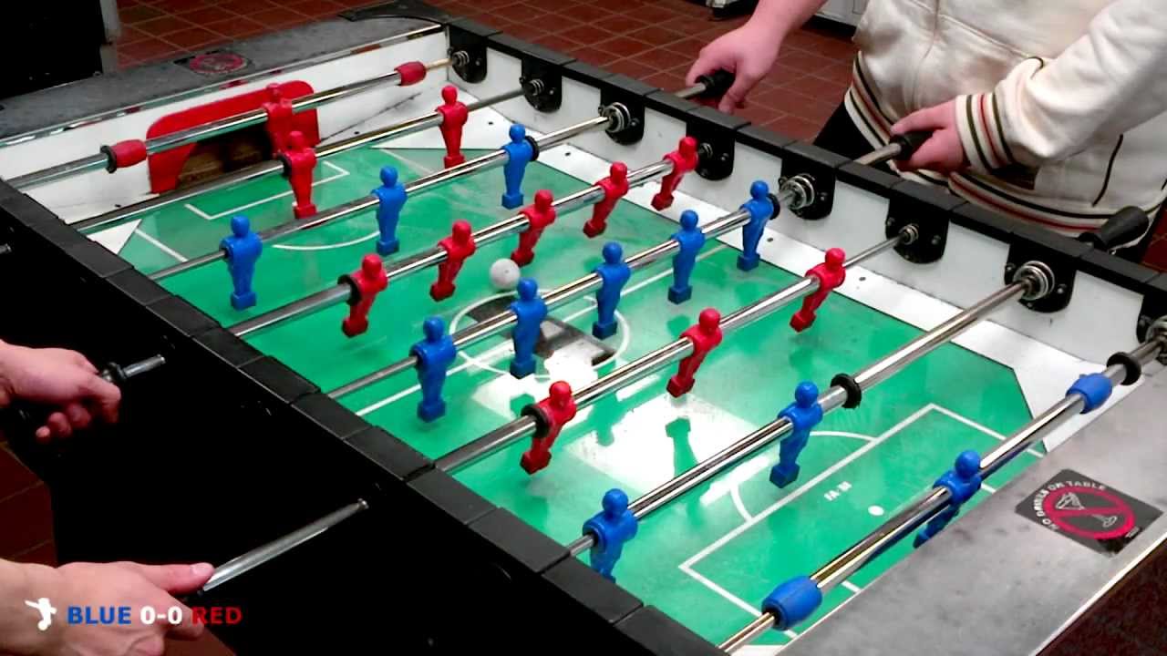 HD Foosball Concept Matches 18 - Kelvin (Blue) vs Jago (Red) - YouTube