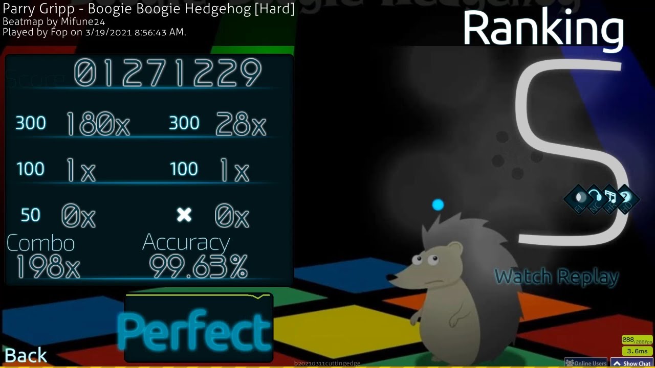 Boogie Boogie Hedgehog +HDNCHRFL FC - YouTube