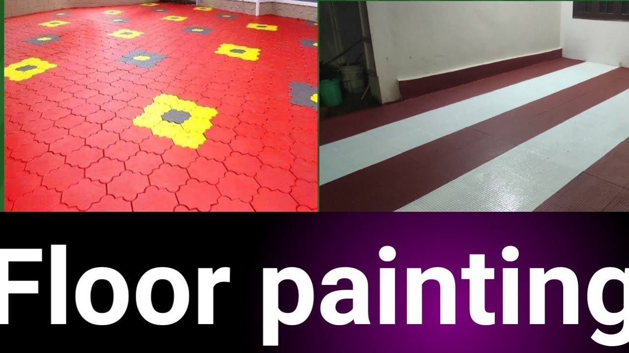 Floor painting||Asian paints apex floor guard||Red painting for floor ...