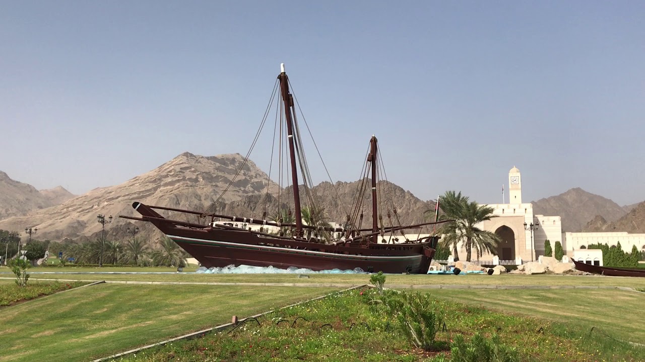 Oman - Muscat . Al Bustan Palace Roundabout . 2017.10.19. Sultanate of ...