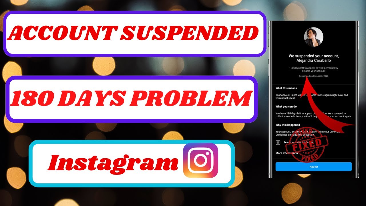 we suspended your account instagram 180 days appeal problem|instagram ...