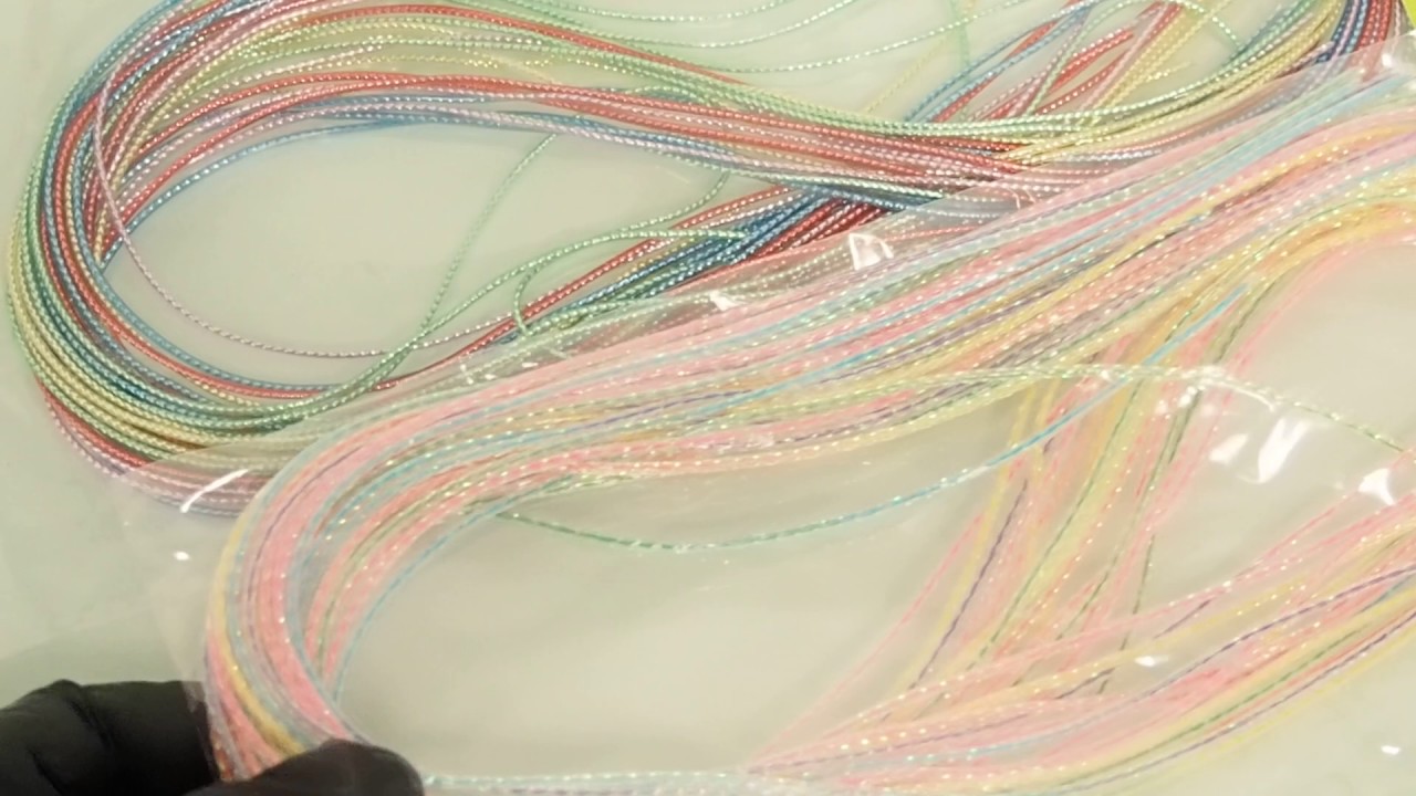 Braid Cord String Ribbon Lace Iridescent Clear Hair Fashion Gift Wrap ...