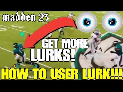 HOW TO USER LURK In Madden 23!!! Madden 23 Tips - YouTube