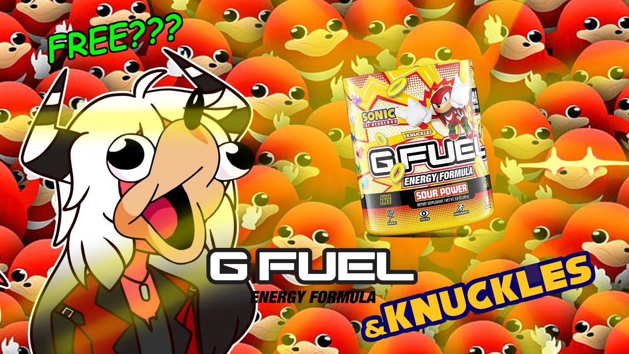 I won FREE GFuel??? -Knuckles Sour Power (and how to make GFuel) - YouTube