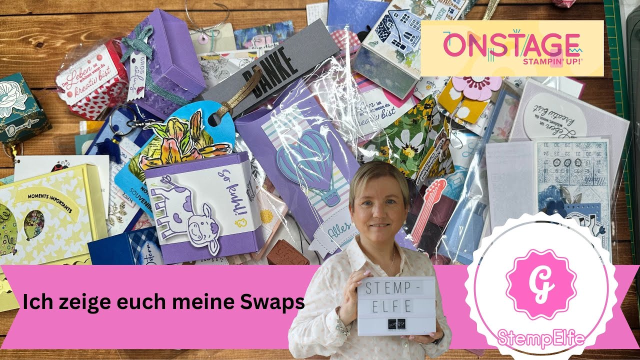 Ich zeige euch meine Swaps | OnStage Rotterdam | Stampin' Up! - YouTube