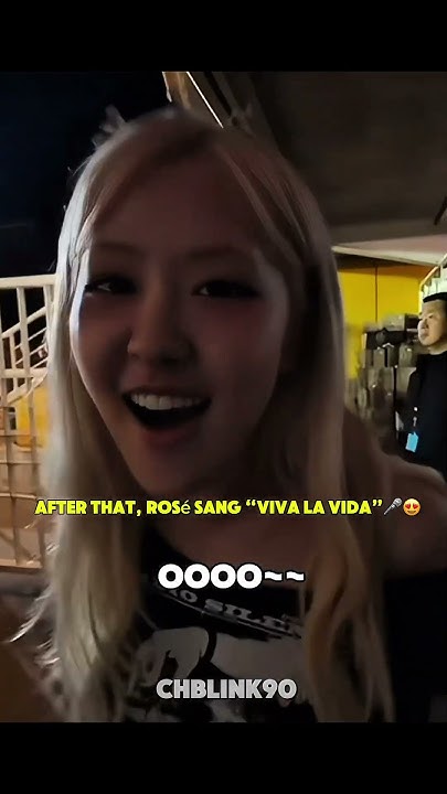Omg, Rosé sang Viva La Vida while watching Chris Martin perform #rosé #chrismartin #blackpink ...