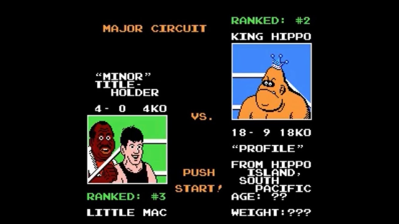 Little Mac Vs. King Hippo | Punch Out!! - YouTube