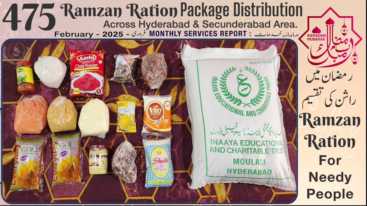 475 Ramzan Ration Package Distribution Across Hyderabad & Secunderabad ...