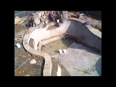 Our pool being built in 7 minutes! - YouTube