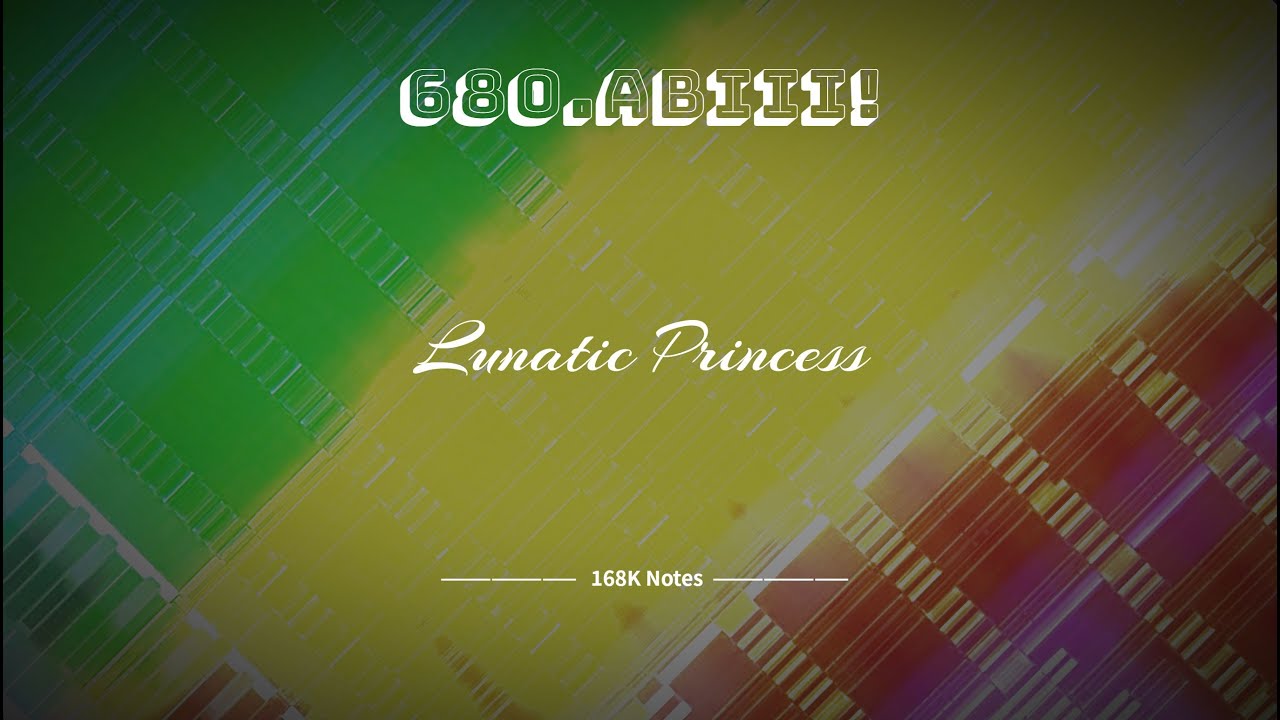 (Black MIDI) Touhou 8 - Lunatic Princess - YouTube