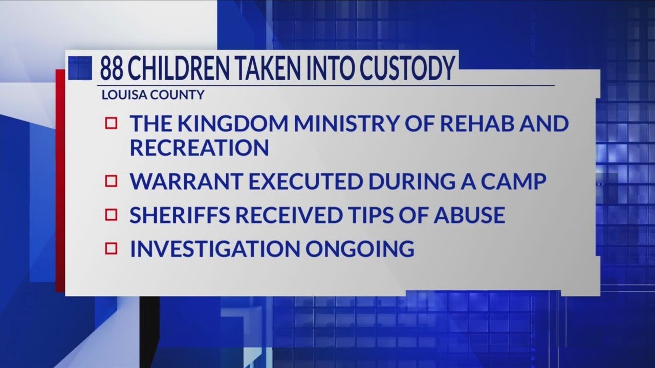 Children placed in protective custody after child safety operation at ...