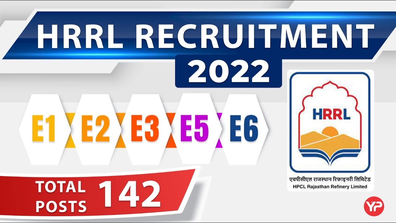 HRRL Recruitment For E1 E2 E3 E5 E6 Grade For Engineers 2022 HRRL Recruitment For E1 E2 E3 E5 E6 Grade For Engineers 2022
