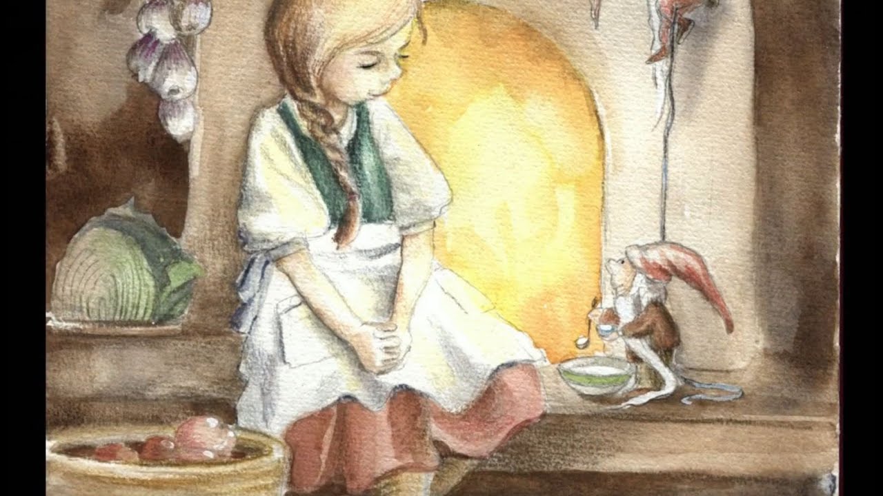 Old Good Times. Watercolor paint & pencils illustration - YouTube