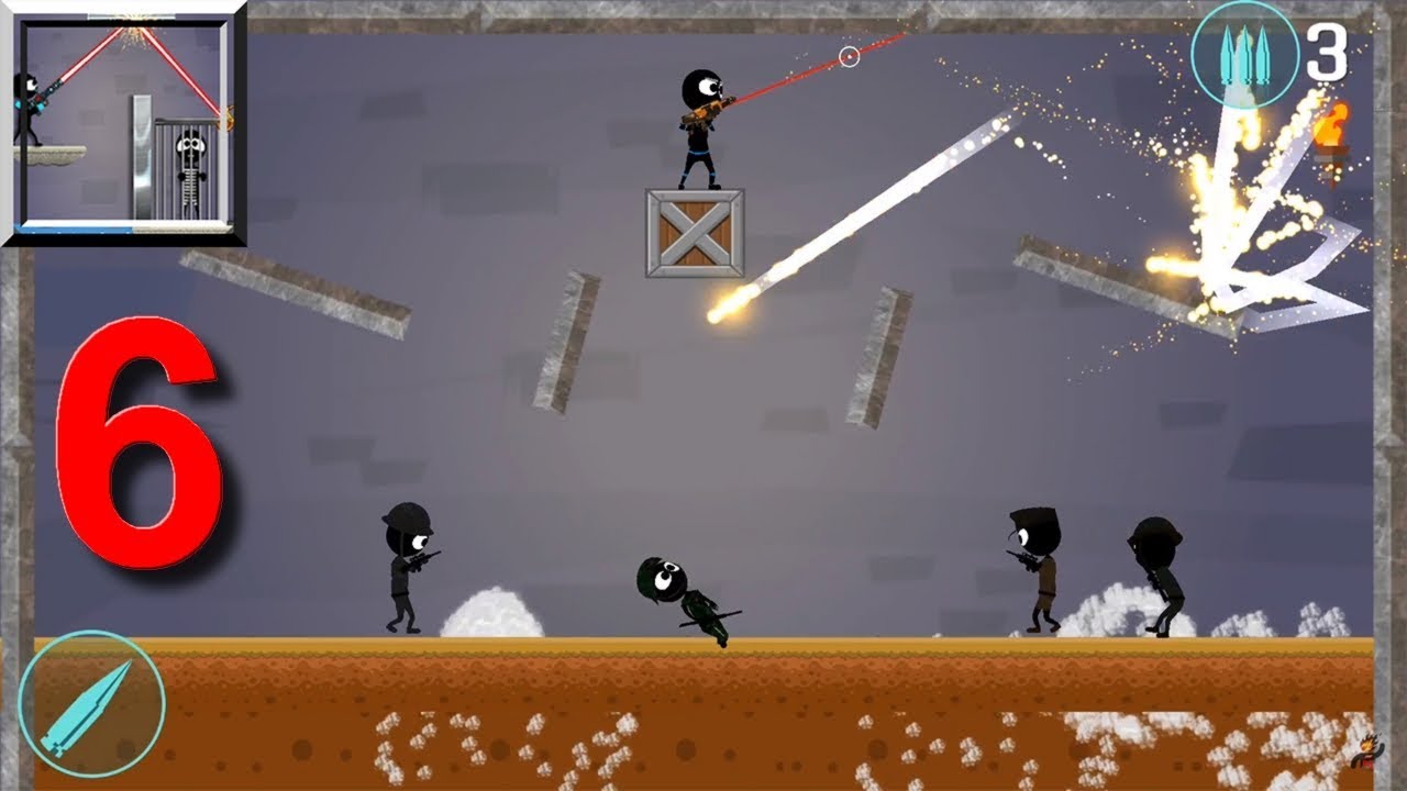Stickman Shooter: Elite Strikeforce Walkthrough Part 6 (by Stickman 3d ...