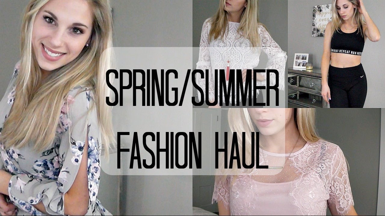 HUGE Spring/Summer Clothing Haul | Try On - YouTube