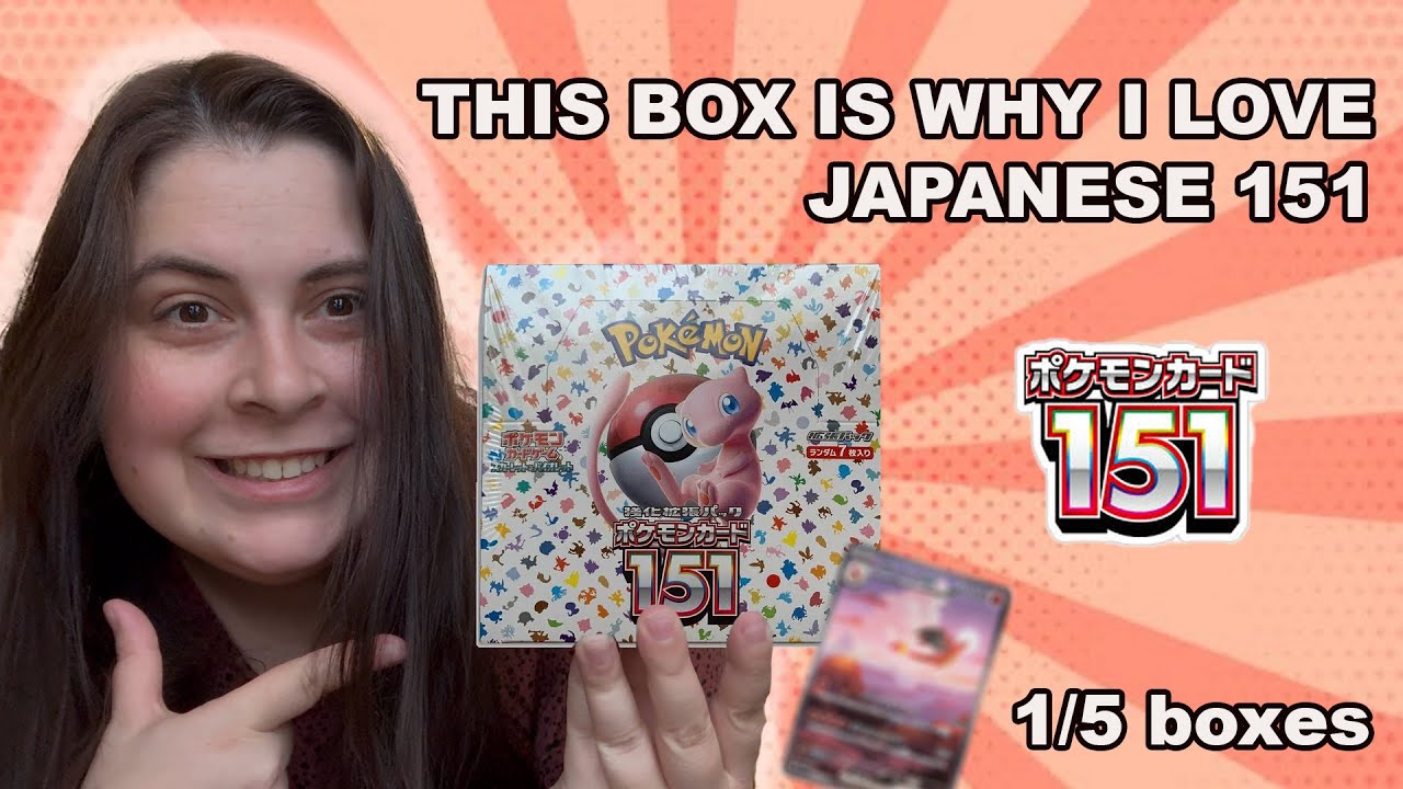 I opened the BEST Japanese 151 Booster box (1 of 5 boxes) - YouTube