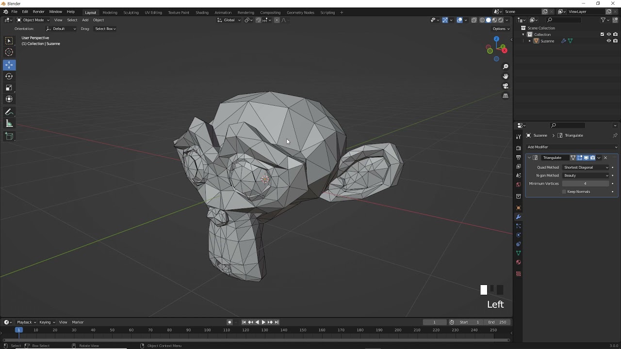 84. Blender 3.0 - Triangulate Modifier - YouTube