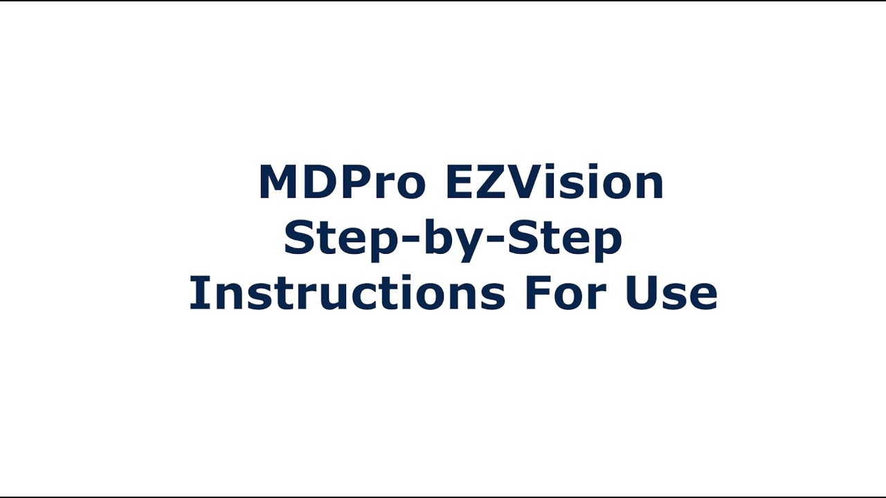 MDPro EZ Vision Laryngoscope Instructions for Use - YouTube