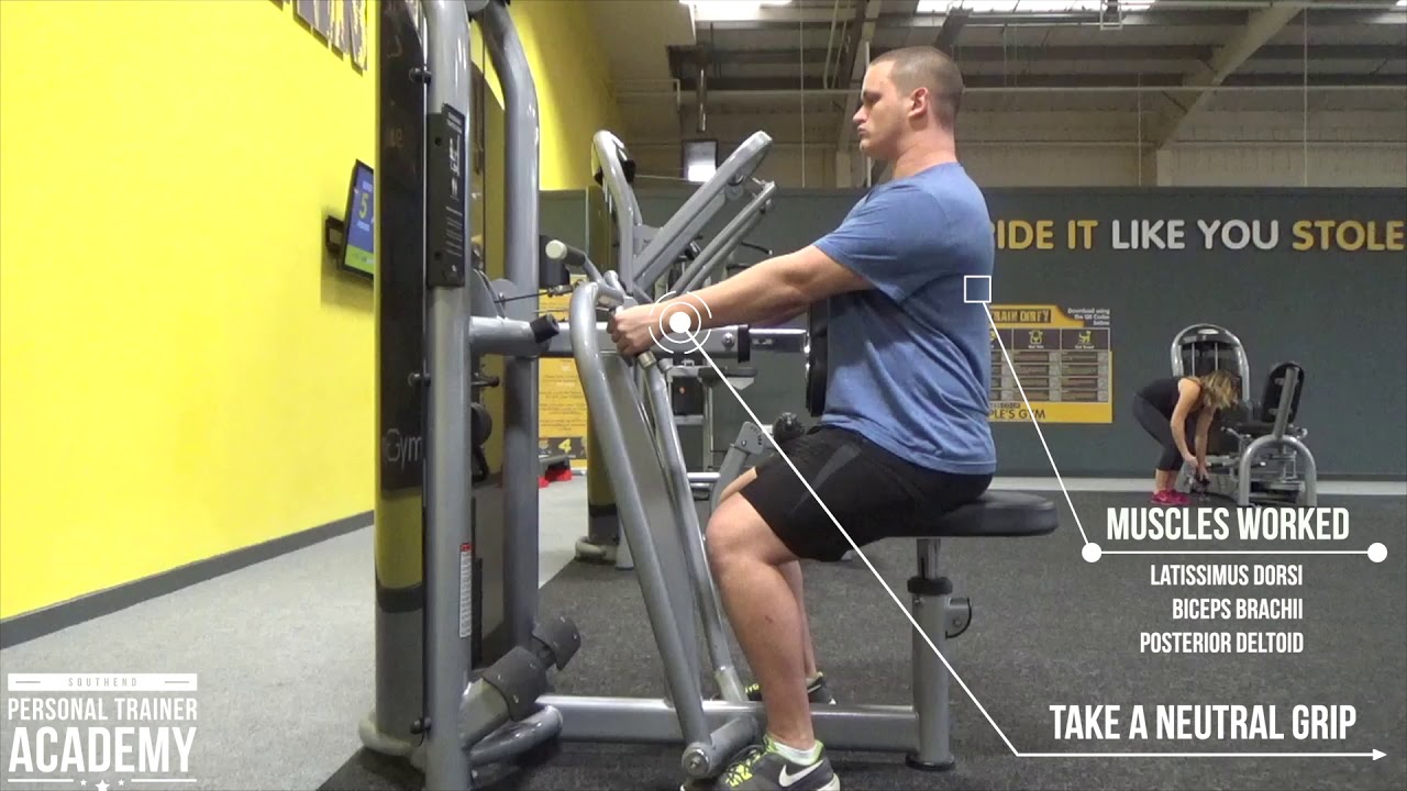 Neutral Grip Seated Row Machine - YouTube