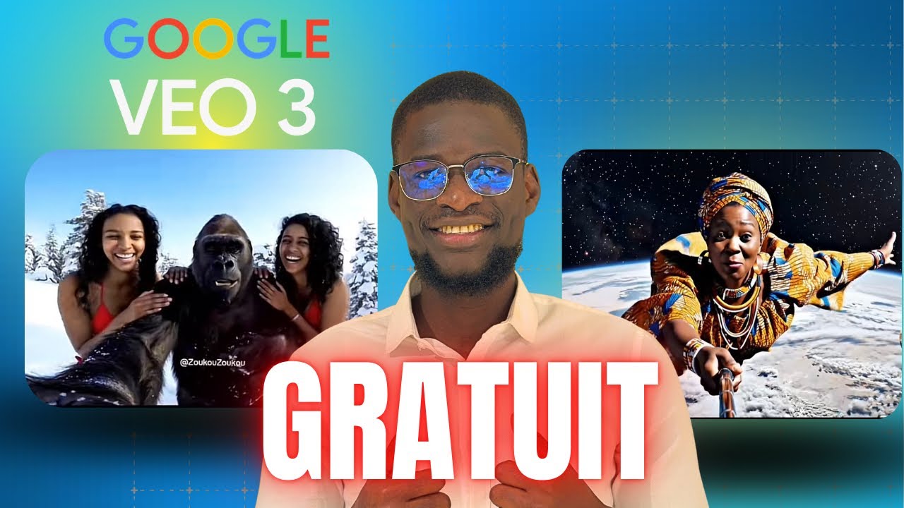 Comment générer des vidéos gratuitement avec Google Vo3 (Essai 1 mois offert) - YouTube