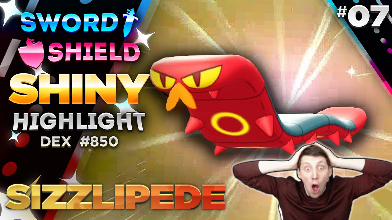 WHAT IS THIS LUCK?! FLAWLESS SHINY SIZZLIPEDE! | Pokemon Sword and ...