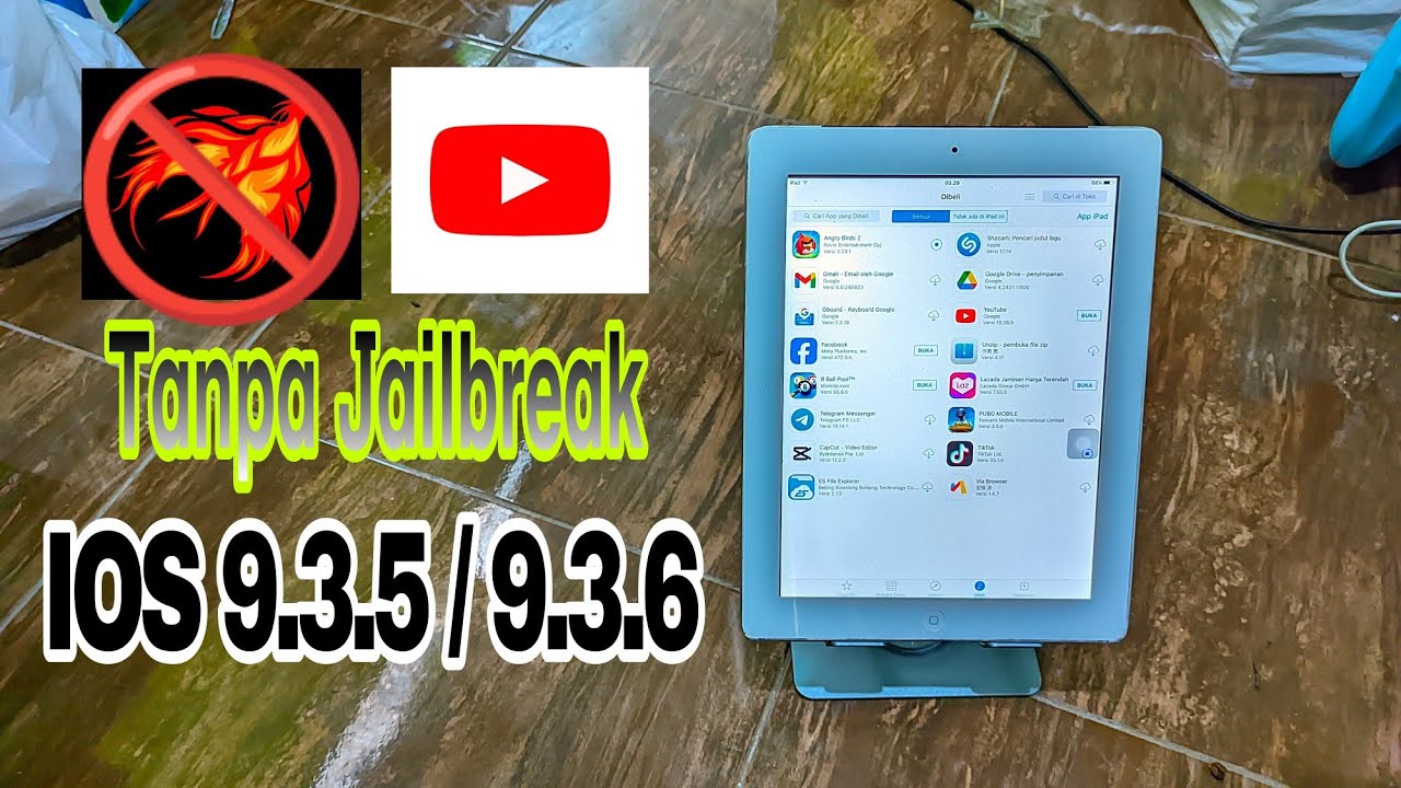 Tutorial Menambahkan YOUTUBE di IOS 9.3.5 / 9.3.6 IPAD 1.2.3.4 & iphone versi Jadul - YouTube