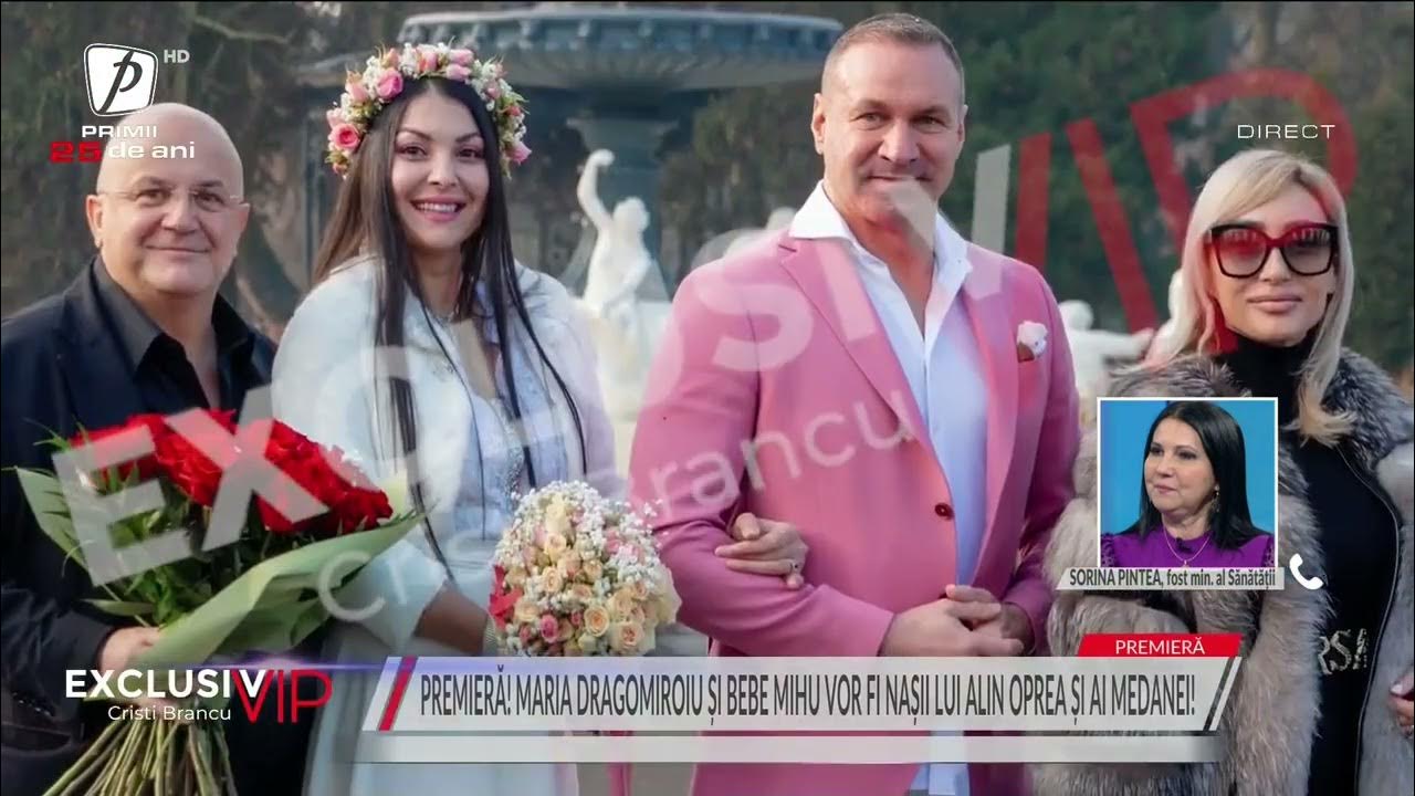 IMAGINI ÎN EXCLUSIVITATE DE LA CUNUNIA LUI ALIN OPREA CU MEDANA - YouTube