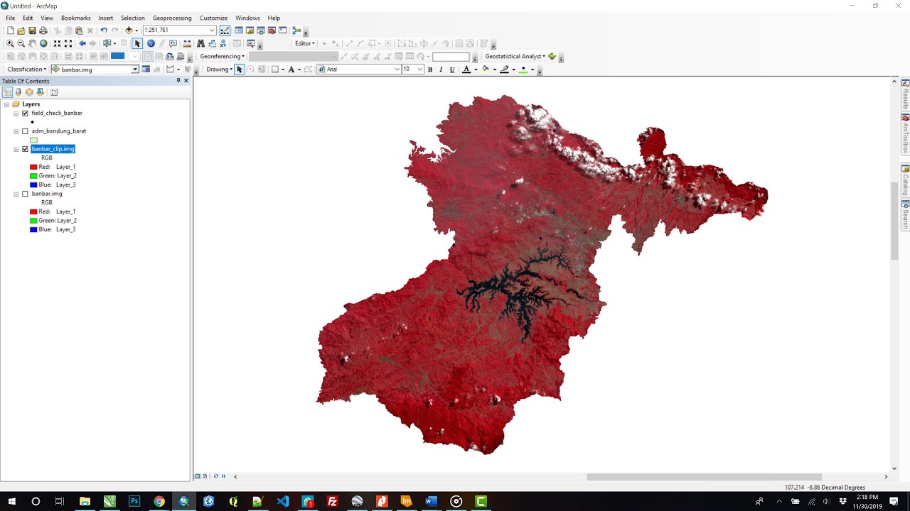 Tutorial layer stacking dan subsetting citra satelit Landsat 8 dengan ArcGIS - YouTube