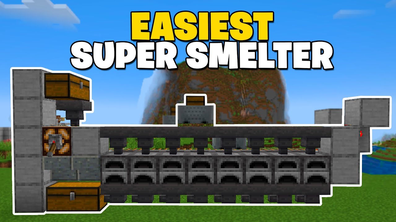 EASY Super Smelter For Minecraft 1.21! - Infinite Fuel! - YouTube