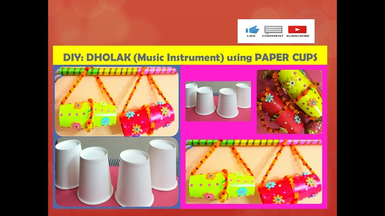 DIY:DHOLAK|| HOW TO MAKE INDIAN WEDDING INSTRUMENT ||BEST OUT OF WASTE ...