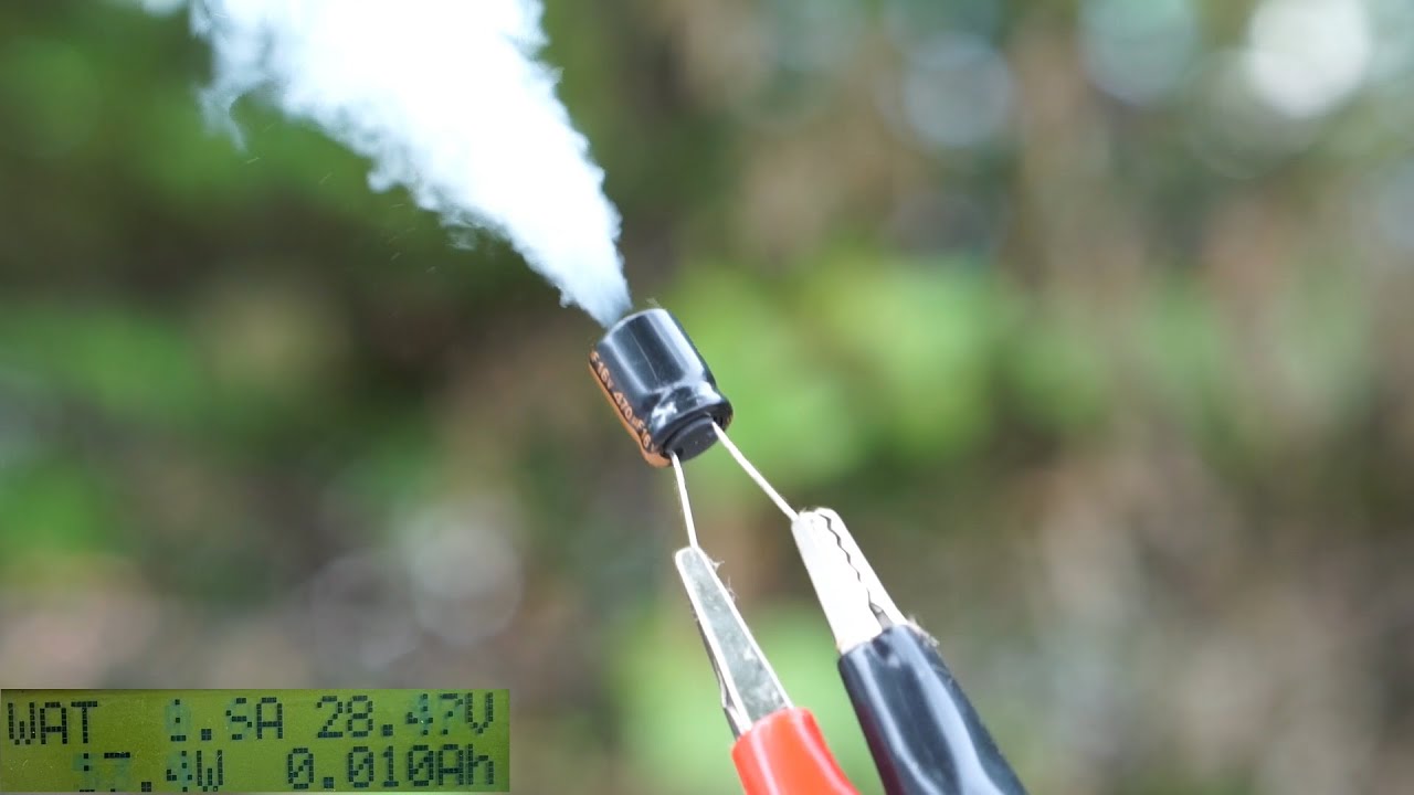 Capacitor overload │HL-EXPERIMENT - YouTube
