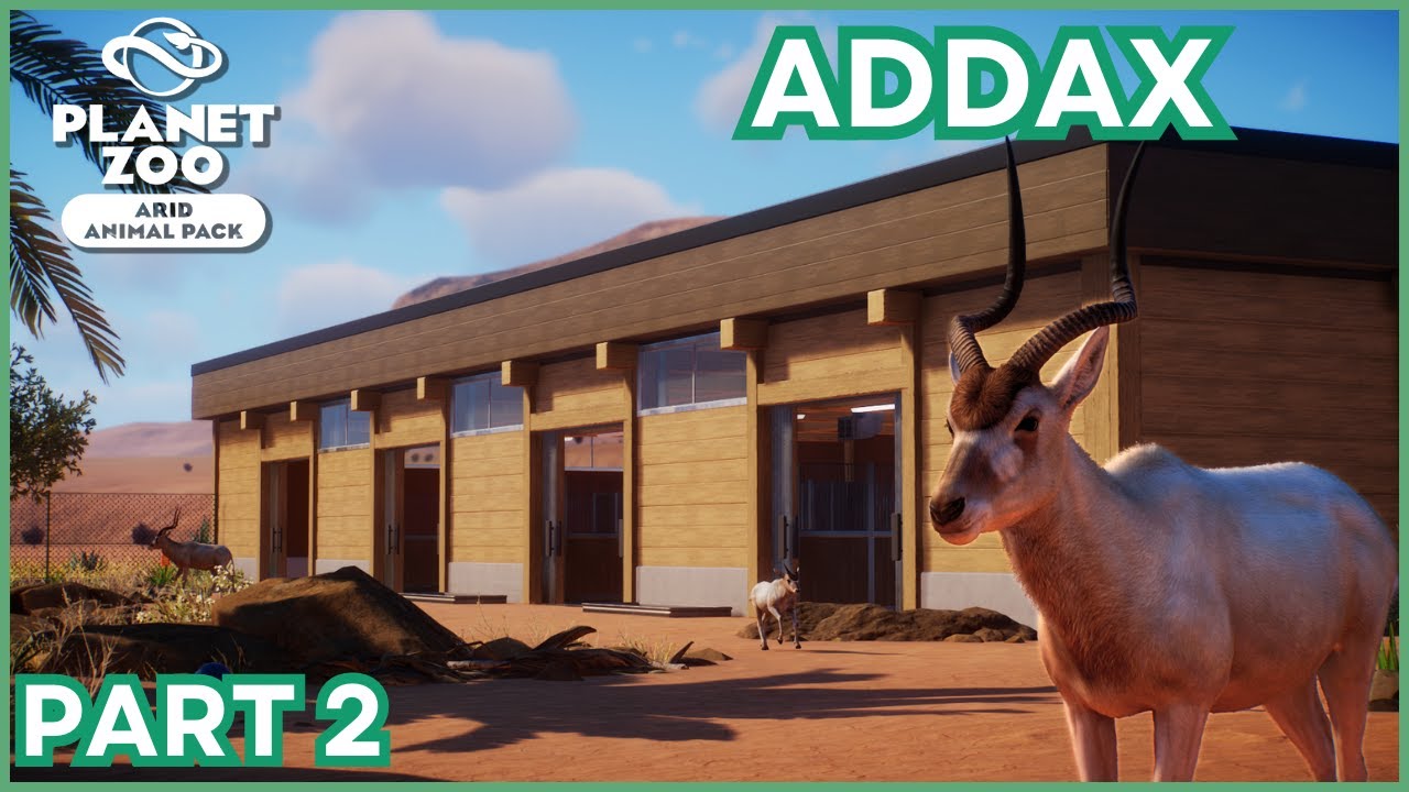 🌴Calarey Zoo | PART 2 | Addax habitat | Planet Zoo Speedbuild - YouTube