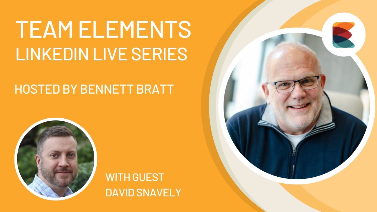 Team Elements LinkedIn Live Series Featuring David Snavely - YouTube