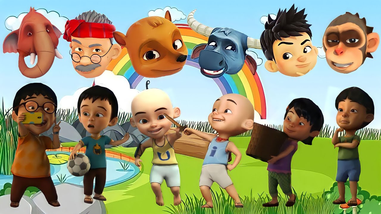 UPIN IPIN MENCARI ARIS, KANCIL, GAJAH, MONYET, DAN KERBAU PADA ZAMAN ...