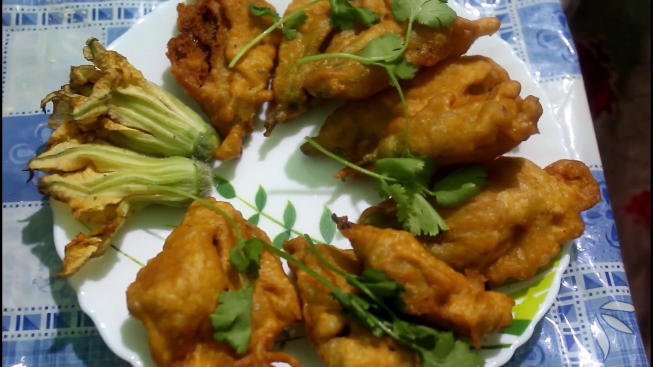 Pumkin Flower Pakora - YouTube
